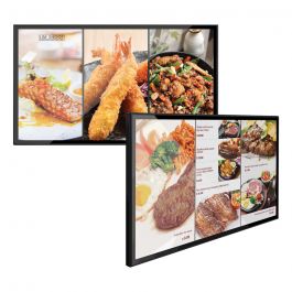 43, 49 and 55″ Wall-mounted LCD Menu Board , Digital Display Screens